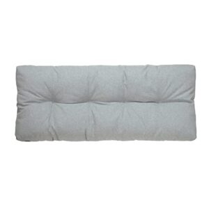 FUNHOME Tufted Loveseat Cushion for Swing, Patio Garden Wicker Loveseat Funiture 1 Pack, Chairs Pad Lounger Seat for Wicker Loveseat Settee 42x18 Inch-Light Gray