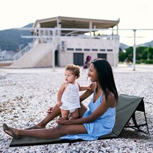 Laybax Beach Lounge Chairs 2-Pack with Backpack, Beach Chairs, Beach Accessories, Lounge Chairs, Loungers, Folding Chair, Tanning Chair, Outdoor Chair, Beach Chairs for Adults 2 Pack, Grey