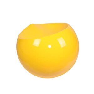 Magshion Modern Living Room Patio Night Club Bar Cocktail Guest Backless Ball Round Lounge Fiberglass Stool Pouf Chairs, Yellow