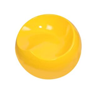 Magshion Modern Living Room Patio Night Club Bar Cocktail Guest Backless Ball Round Lounge Fiberglass Stool Pouf Chairs, Yellow