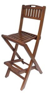 mgp teak bar chair 45″ h x 22″ w x 18″ l