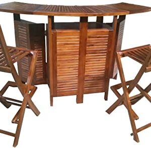 MGP Teak Bar Chair 45" H x 22" W x 18" L