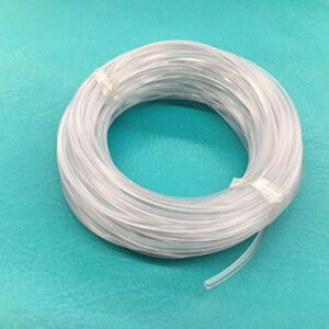 KOMORAX 50 Ft Long .22 Inch Solid Vinyl Sling Spline Awning Cord Chair Lounge Replacement Outdoor Patio Lawn Garden Pool Furniture Clear