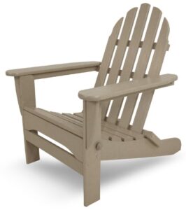 polywood ad5030sa classic folding adirondack, sand