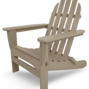 POLYWOOD AD5030SA Classic Folding Adirondack, Sand