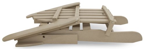 POLYWOOD AD5030SA Classic Folding Adirondack, Sand