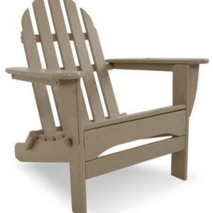 POLYWOOD AD5030SA Classic Folding Adirondack, Sand