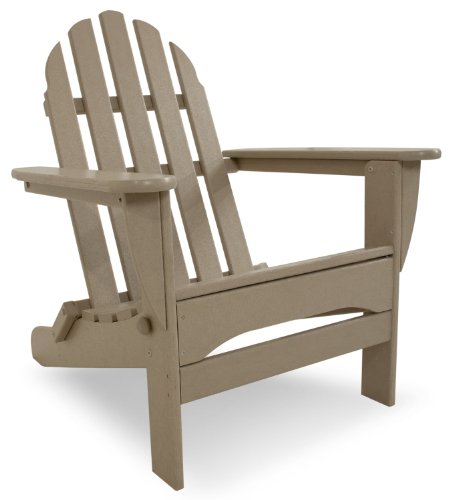 POLYWOOD AD5030SA Classic Folding Adirondack, Sand