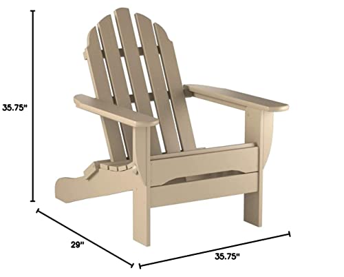 POLYWOOD AD5030SA Classic Folding Adirondack, Sand