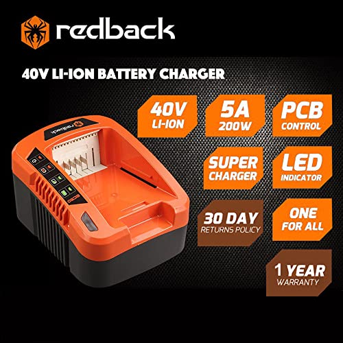 Redback 40V Cordless Leaf Blower/Vacuum Kit Brushless Motor Includes 2Ah Battery 5a ChargerM KIT W/ 2AH Battery 5A Charger EV480DKIT2A