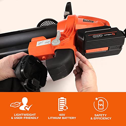 Redback 40V Cordless Leaf Blower/Vacuum Kit Brushless Motor Includes 2Ah Battery 5a ChargerM KIT W/ 2AH Battery 5A Charger EV480DKIT2A