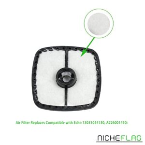 NICHEFLAG C1U-K78 Carburetor with P021002921 Air Cleaner Case Assembly A226001410 Air Filter for Echo Blower PB200 PB201 ES210 ES211 Shredder and Shindaiwa EB212 SV212 EB212 Blowers