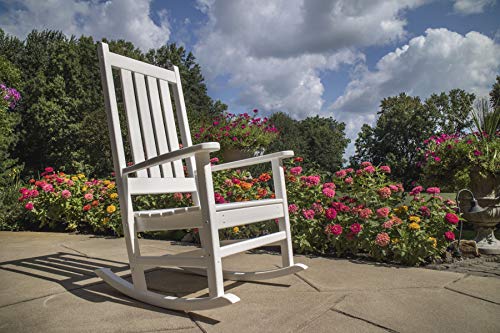 POLYWOOD® Vineyard Porch Rocking Chair (White)