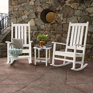 POLYWOOD® Vineyard Porch Rocking Chair (White)