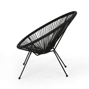 Major Outdoor Hammock Weave Chair with Steel Frame (Set of 2) - Black Finish