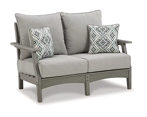 Signature Design by Ashley Visola Loveseat, Gray