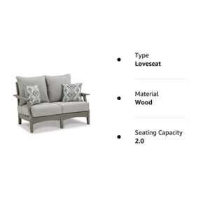 Signature Design by Ashley Visola Loveseat, Gray