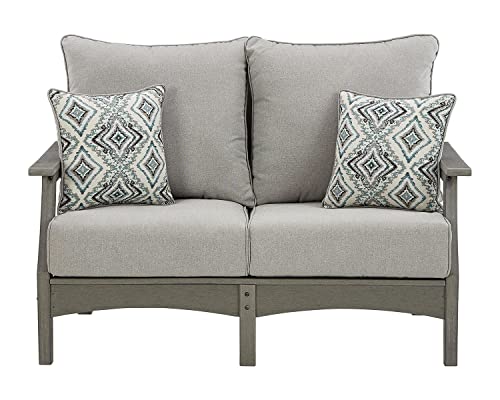 Signature Design by Ashley Visola Loveseat, Gray