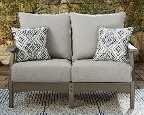 Signature Design by Ashley Visola Loveseat, Gray