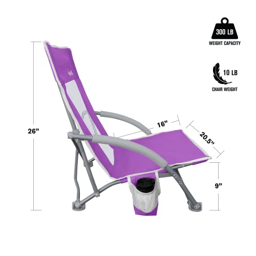 Hurley Low Sling Chair, One Size, Violet