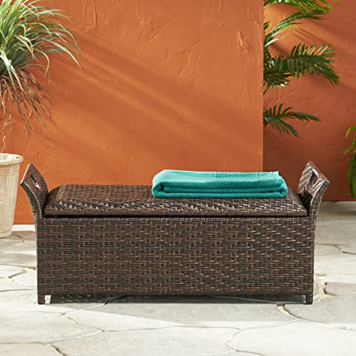 Christopher Knight Home Wing Outdoor Storage Bench, Multibrown