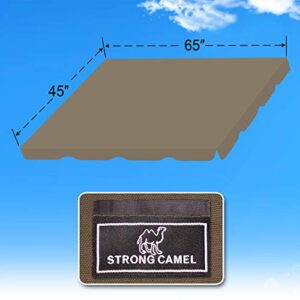 Strong Camel Patio Swing Cover Garden Outdoor Swing Replacement Canopy Cover (65" x45, Taupe)