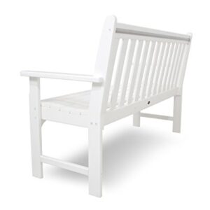 POLYWOOD GNB60WH Vineyard 60" Bench, White