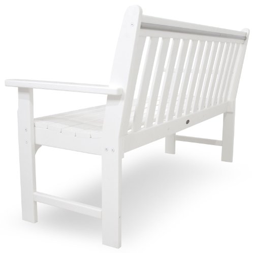 POLYWOOD GNB60WH Vineyard 60" Bench, White