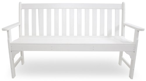 POLYWOOD GNB60WH Vineyard 60" Bench, White