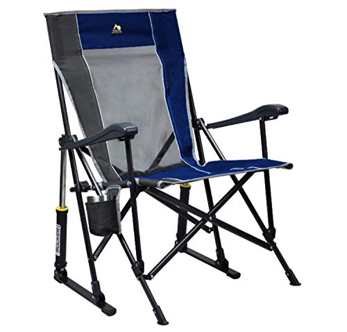 GCI Roadtrip Rocking Chair Outdoor (Royal Blue/Pewter) XC