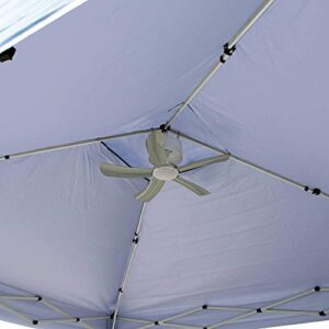 Canopy Breeze Canopy Fan Portable, Rechargeable Ceiling Fan for Canopies, Gazebos, Pergolas + more! 6-Hour Run Time, 31” Diameter Blades, Easy Install w/out Tools, Remote Control, Travel Case included