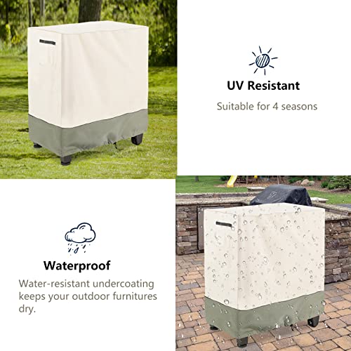 Bitubi Prep Table Cover for Keter Unity Small Portable Outdoor Table,Heavy Duty Waterproof Anti-UV,Outdoor Kitchen Cart Cover