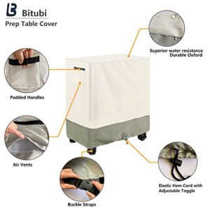 Bitubi Prep Table Cover for Keter Unity Small Portable Outdoor Table,Heavy Duty Waterproof Anti-UV,Outdoor Kitchen Cart Cover