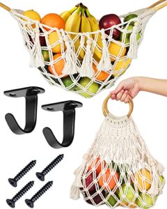 macrame fruit hammock for kitchen under cabinet, hanging fruit banana hammock fruit, hanging fruit hammock under cabinet fruit hammock, kitchen hammock for fruit hammock camper, produce hammock veggie