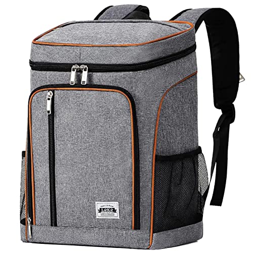 Lekespring Cooler Backpack 40 Cans Insulated Leak Proof Waterproof 24h Backpack Cooler for Man and Women