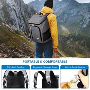 Lekespring Cooler Backpack 40 Cans Insulated Leak Proof Waterproof 24h Backpack Cooler for Man and Women