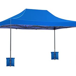 YELAIYEHAO Industrial Grade Canopy Weight Bags for Pop up Canopy Tent, Sand Bags for Instant Outdoor Sun Shelter Canopy Legs (Blue-4 Large)