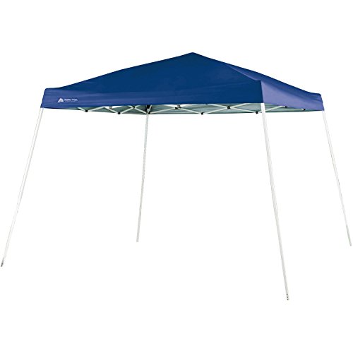 Ozark Trail 10 FT X 10 FT Slant Leg Instant Setup Canopy / Gazebo Shelter / Easy Pop Up Tent Backyard Outdoor Portable Deck Or Patio Canopy With Durable Steel Frame, Blue Color (3.05 Meters X 3.05 Meters), 64 Square Feet Shade Area (5.9 Square Meters), Ce