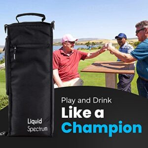 Liquid Spectrum - Golf Cooler Bag, Insulated Soft Cooler for 6pcs Cans of Beer or Soda, Portable Cooler Bag for Travel, Camping, Outdoor Sports, Discreet Golf Accessories for Drinks