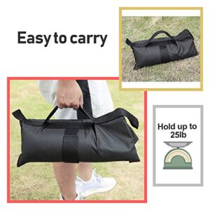 Leader Accessories Heavy Duty Premium 600D 4Pcs/Pack Canopy Weight Bags Instant Shelters Gazebo Sand Bags for Pop up Canopy,25Lbs/PC Upgraded Huge Capacity