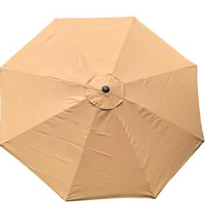 BELLRINO DECOR Replacement ** SAND **" STRONG & THICK" Umbrella Canopy for 10ft 8 Ribs SAND (Canopy Only)