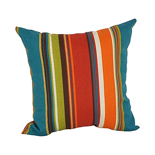 Blazing Needles 9910-S2-REO-51 Outdoor Throw Pillows (Set of 2), 17", Westport Teal