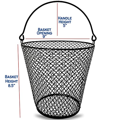 RE GOODS Chicken Wire Basket with Handle (2 Pack) - Ideal for Golf , Gardening , Home Organization , and Eggs