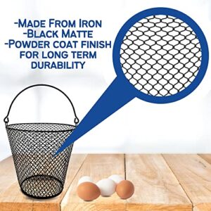 RE GOODS Chicken Wire Basket with Handle (2 Pack) - Ideal for Golf , Gardening , Home Organization , and Eggs