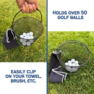 RE GOODS Chicken Wire Basket with Handle (2 Pack) - Ideal for Golf , Gardening , Home Organization , and Eggs