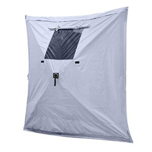 mastercanopy escape shelter side panel with window (12×12,grayish white)