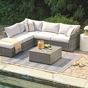 Signature Design by Ashley P301-070 Cherry Point Seating Set of 4 Conversational Set, Gray