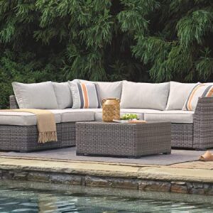 Signature Design by Ashley P301-070 Cherry Point Seating Set of 4 Conversational Set, Gray