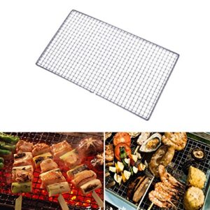 QKDS BBQ Grill, Stainless Steel Mesh BBQ Grill Grate Grid Wire Rack Cooking Replacement Net, Works on Smoker,Pellet,Gas,Charcoal Grill, for Camping Barbecue Outdoor Picnic Tool, 30*45cm