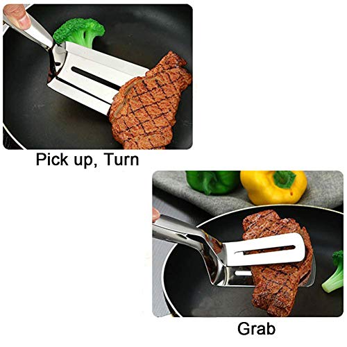 Service Tongs Kitchen Tongs Stainless Steel Bread Tongs/Steak Clamps/Fried Steak Clamp/Barbecue Tongs Joyden 10 Inch Premium Steak Clip(1 PCS)